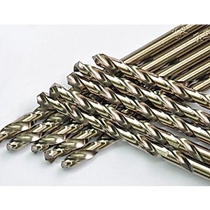 OXTUL 10PCS,5/64",HSS General Purpose Heavy Duty Jobber Length Cobalt Twist Drill Bits,ideal for drilling on mild steel, copper, Aluminum, Zinc alloy etc.