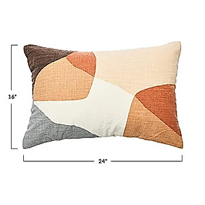 Main + Mesa Cotton Geometric Lumbar Decorative Throw Pillow