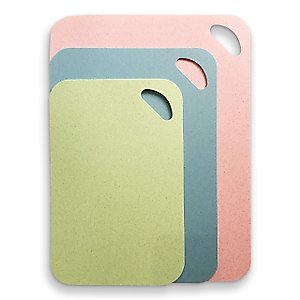 Flexible Cutting Board Plastic Set - Kitchen Essentials Cutting Mats, Plastic Cutting Boards Set of 3, Color Coded Chopping Placemats, Dishwasher safe, Non-slip