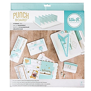 We R Memory Keepers Punchboard and Punch Storage Tray, Off White