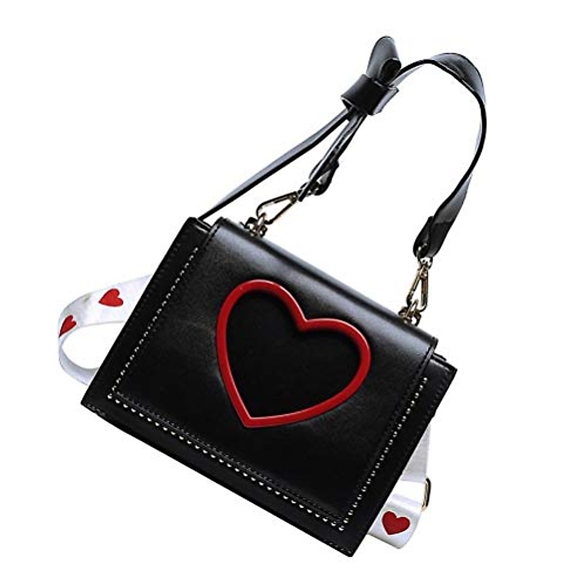 TENDYCOCO Simple Tote Bag Adjustable Bag Fashionable Trendy Universal Bag Black