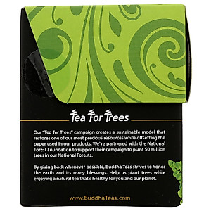 Buddha Teas Organic Moringa Tea - OU Kosher, USDA Organic, CCOF Organic, 18 Bleach-Free Tea Bags