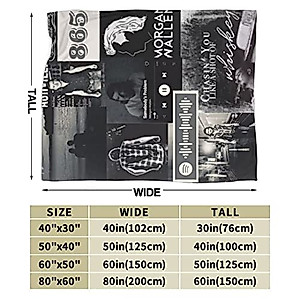 Morgan Wallen Blanket Soft Music Album Cover Collage Throw Blanket Soft Flannel Blanket Fleece Super Plush Soft Warm for Napping, Couch Chair, Living Room Singer Fans Gift 50x40 in