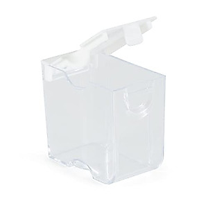 Elizabeth Ward Bead Storage Solutions Clear Plastic Storage Containers (5pc) – Medium – Organize Beads, Jewelry Making and Craft Supplies, Earrings and More – Securely Snaps Shut, 1-3/4” x 2” x 1-1/8”