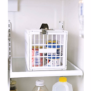 Food Snack Lock Box to Put Away Temptations - 12” x 7.5” x 7.25” Fridge Locker for Keeping Your Food, Snacks or Medicine - Small Lock Box Perfect for Home and Office Use