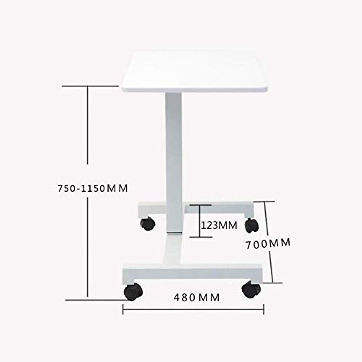 COTCLO Learn Office Computer Table Home Standing Automatic Pneumatic Adjustable Lifting Sofa Bed Lazy Mobile Office Computer Desk Speech Table