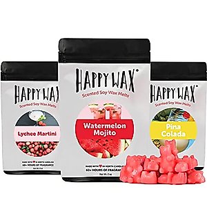 Happy Wax Cocktail Scented Natural Soy Wax Melts – 6 Oz. of Scented Wax Melts, Made in USA