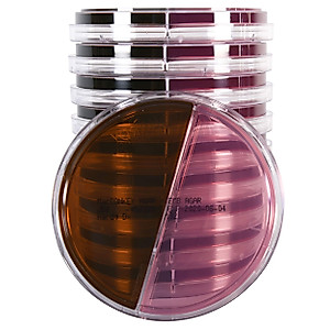 MacConkey/EMB (Eosin Methylene Blue) Agar, 15x100mm Biplate, Order by The Package of 10, by Hardy Diagnostics