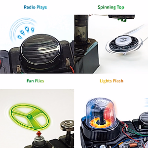Playz Advanced Electrical Circuit Board Engineering Kit for Kids with 328+ STEM Projects on Electricity, Voltage, Currents, Resistance, & Magnetic Science | Gift for Children Age 8-13+