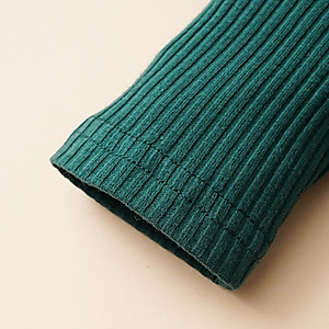 Mubineo Baby Girl Christmas Clothes Plaid Outfits Long Sleeve Romper Overall Skirt Dress Cute Newborn Outfit (Green Red White Plaid, 18-24 Months)