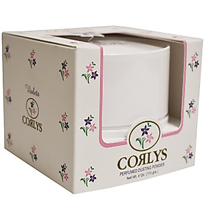 Corlys Dusting Powder for Women and Children With Puff 4 Oz