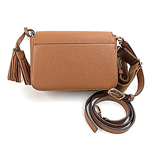 Tory Burch Thea Web Flap Crossbody Women's Bag (Moose)