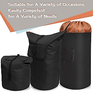 SJEhome 115L Laundry Bag Backpack Extra Large, Portable Durable Laundry Bag with Adjustable Padded Shoulder Straps,Heavy Duty laundry bag with Pocket for College Dorm,Travel,Laundromat,Apartment,Black