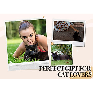 Onebttl Black Cat Gifts for Cat Lovers, Insulated Stainless Steel Tumblers with Lids and Straws, Witch gifts for Christmas, Glitter Silver, 20 oz, Gothic