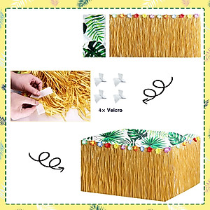 Party Spot! Luau Party Decorations, Hawaiian Party Decorations, Tropical Party Decorations - ALOHA Banner, HAPPY BIRTHDAY Banner, Table Skirt, Table Covers, Balloons,Topper, Leaves, Drinking Straws