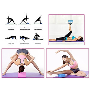 DreamHigh Non Slip Durable TPE - Eco-Friendly Yoga Wheel with 2pcs Yoga Foam Blocks-Black