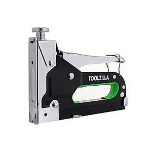 TOOLZILLA® Heavy Duty Staple Gun & Staple Selection Pack | Professional Set with Multiple Usage as Fabric Stapler, Cable Stapler, Staple Gun for Wood, Staple Gun for Teachers