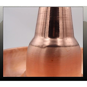 Chafing Dishes Red Copper Thickened Hot Pot, Gas Copper Hot Pot, Hot Pot Chicken Bullfrog Copper Pot for Household and Commercial Use (Color : Brass, Size : 26cm)