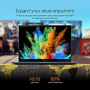 ASUS Vivobook S 14 Flip 14” WUXGA 16:10 Touch Display, AMD Ryzen 7 5800H CPU, 8GB RAM, 512GB SSD, NumberPad, FingerPrint Sensor, Windows 11 Home, Quiet Blue, TN3402QA-AS74T
