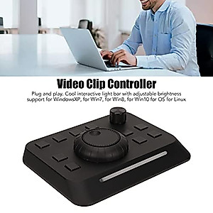 Zyyini Video Editing Console, 10 Custom Buttons Video Creative Console for Windows, Compatible with Final Cut X, EDIUS, Davinci, Premiere Editing Software, for Video Beginner, Post Creator