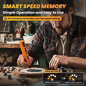 HARDELL Mini Cordless Rotary Tool, 5-Speed and USB Charging Rotary Tool Kit with 55 Accessories, Multi-Purpose 3.7V Power Rotary Tool for Sanding, Polishing, Drilling, Etching, Engraving, DIY Crafts