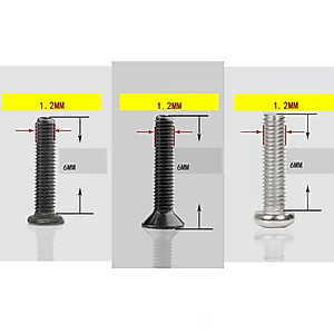 POPETPOP 18 Screw Lapdesk Kit Laptop Stand Computer Laptops Miniature Carbon Small Laptop 2cm Specification Flat Countersunk Head Short Hair Combination