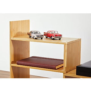 RoyalHouse Natural Bamboo Desktop Organizer, Attractive Design, Stand Shelf for Books, Accessories and More, Home Décor, Ideal Gift for Family & Friends