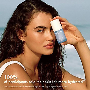 Summer Fridays Jet Lag Deep Hydration Serum - Hydrating Face Serum for Dry Skin with Glycerin & Squalane - Helps Soothe Skin and Improve the Appearance of Fine Lines & Wrinkles - Fragrance Free (1 Oz)