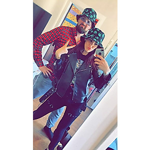 INOGIH Reversible Bucket-Hat Marijuana-Cannabis Weed Foldble Fisherman Hat Packable