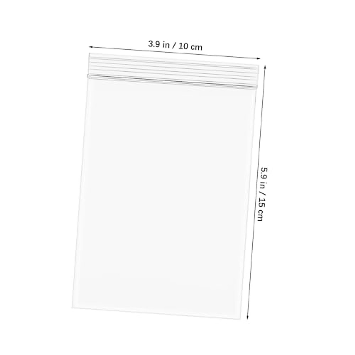 GOOHOCHY 400 Pcs Bag Grip Seal Bags Small Clear Packing Bags Clear Cookie Bags Clear Sealing Bag Clear Candy Bags Snack Bags Resealable Cellophane Bag Cellophane Treat Bags White or