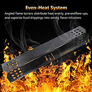 Replacement Parts for Nexgrill 720-0896B 720-0896C 720-0882A 720-0896 720-0925 Grills, 6 Pack Burner Tubes, Flame Tamers Heat Shields, Ignitors Replacement for Nexgrill Deluxe 6 Burner Gas Grills