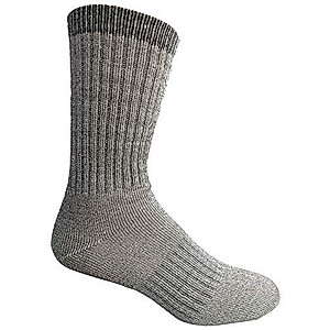 Yacht & Smith Wholesale Bulk Merino Wool Thermal Hiking Boot Socks, Mens Womans Kids (Mens/Assorted, 4) (Mens/Gray)