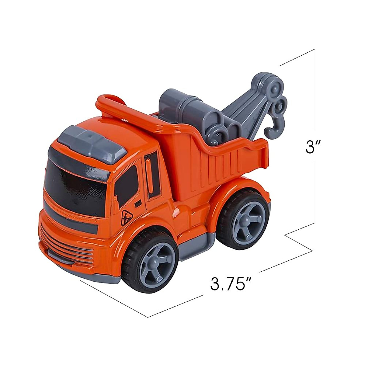 ArtCreativity Construction Toy Trucks, Set of 6, Diecast Construction Vehicles with Movable Parts, Car Toys for Kids, Plastic & Metal Material, Cool Construction Party Favors
