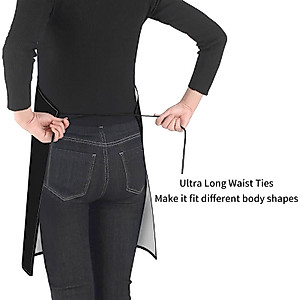 OzosKeiw Cooking Aprons for Women with Pockets, Funny Queen of the Kitchen Apron, Grilling BBQ Chef gifts for Mother Mom Wife