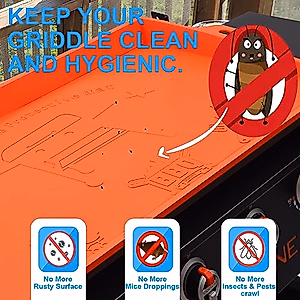 28 inch Griddle Silicone Mat,28" silicone mat for Blackstone 28 inch Griddle, Heavy Duty Food Grade Silicone Griddle Mat Cover for Blackstone 28 inch Griddle(Does not fit 28"XL/28" Pro Series)