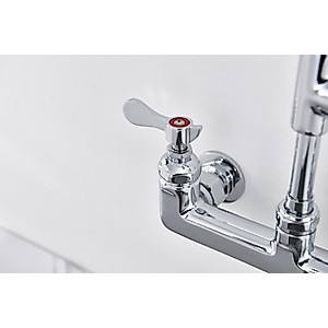 APLWY Brass 002713-40 Hot Side Handle Stem Assembly Replacement Fits All T&S Brass All Faucets, Red, 1 Pcs