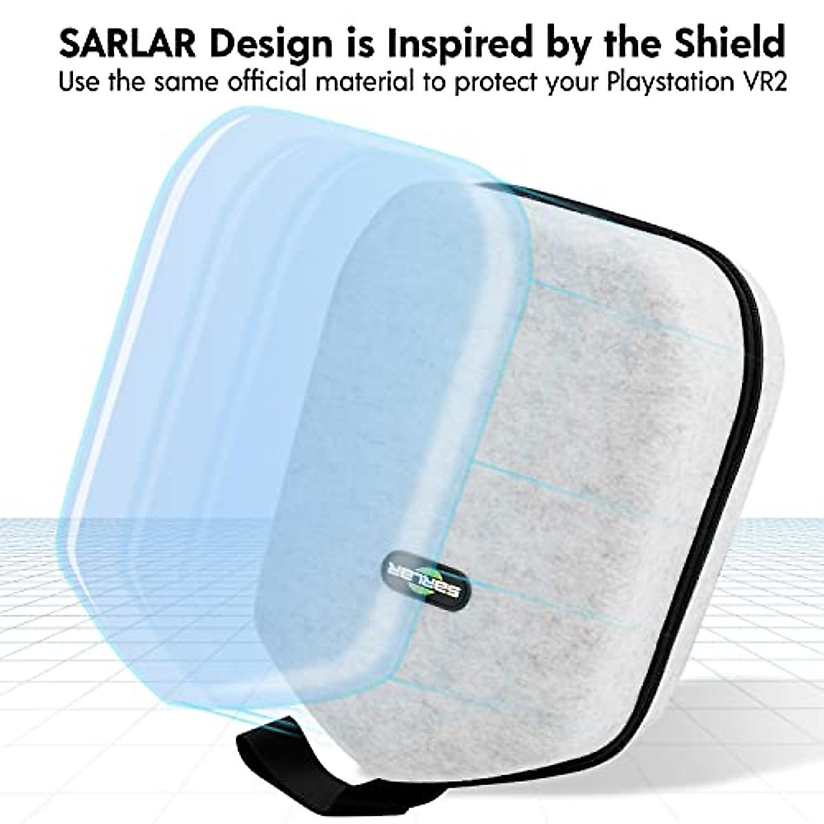 SARLAR Carrying Case Compatible with Playstation VR2 Gaming Headset and Accessories, PS VR2 Hard Travel Bag for Lightweight and Portable Protection