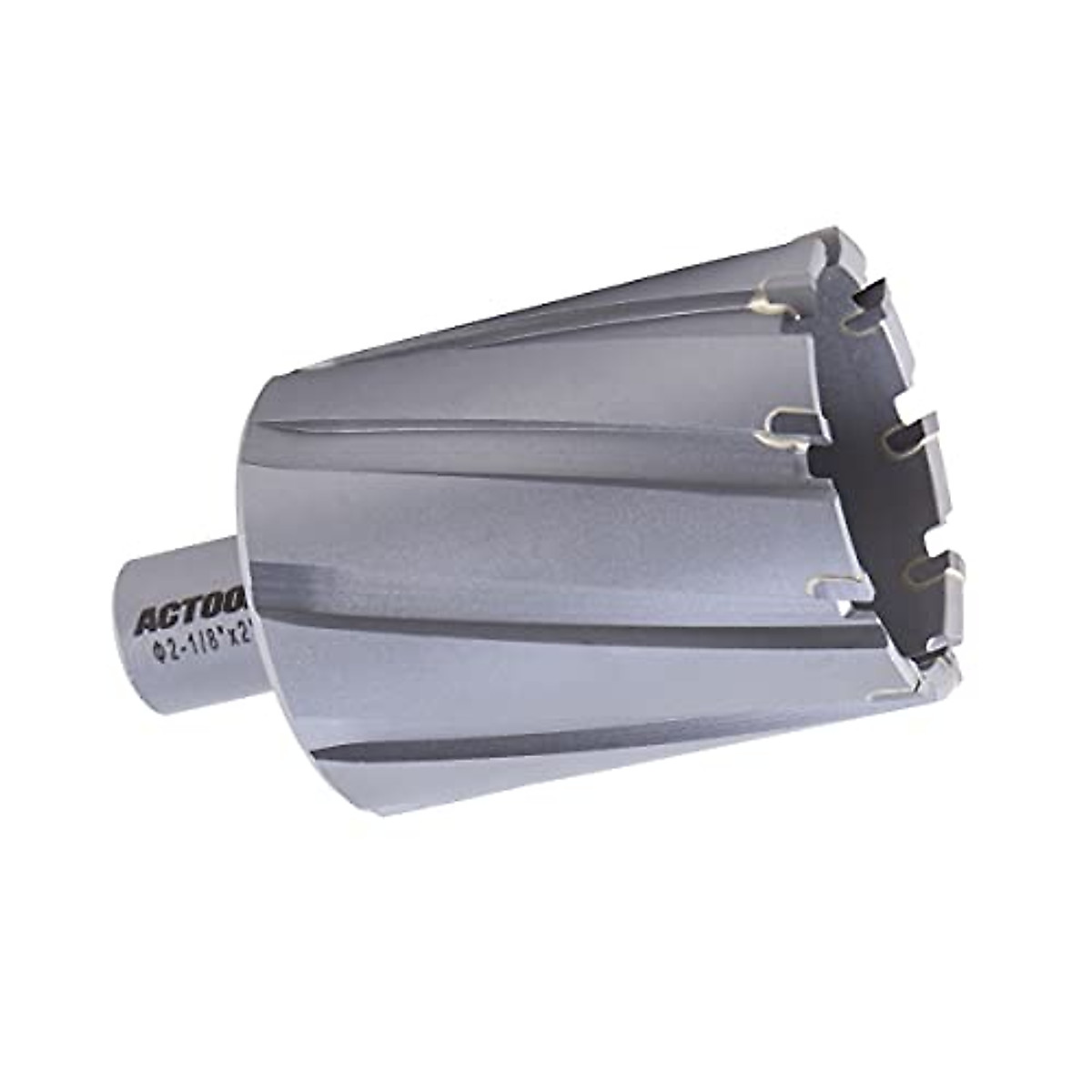ACTOOL 2-1/8'' Diameter x 2'' Depth of Cut Carbide Tipped TCT ANNULAR Cutter with 3/4'' Weldon Shank