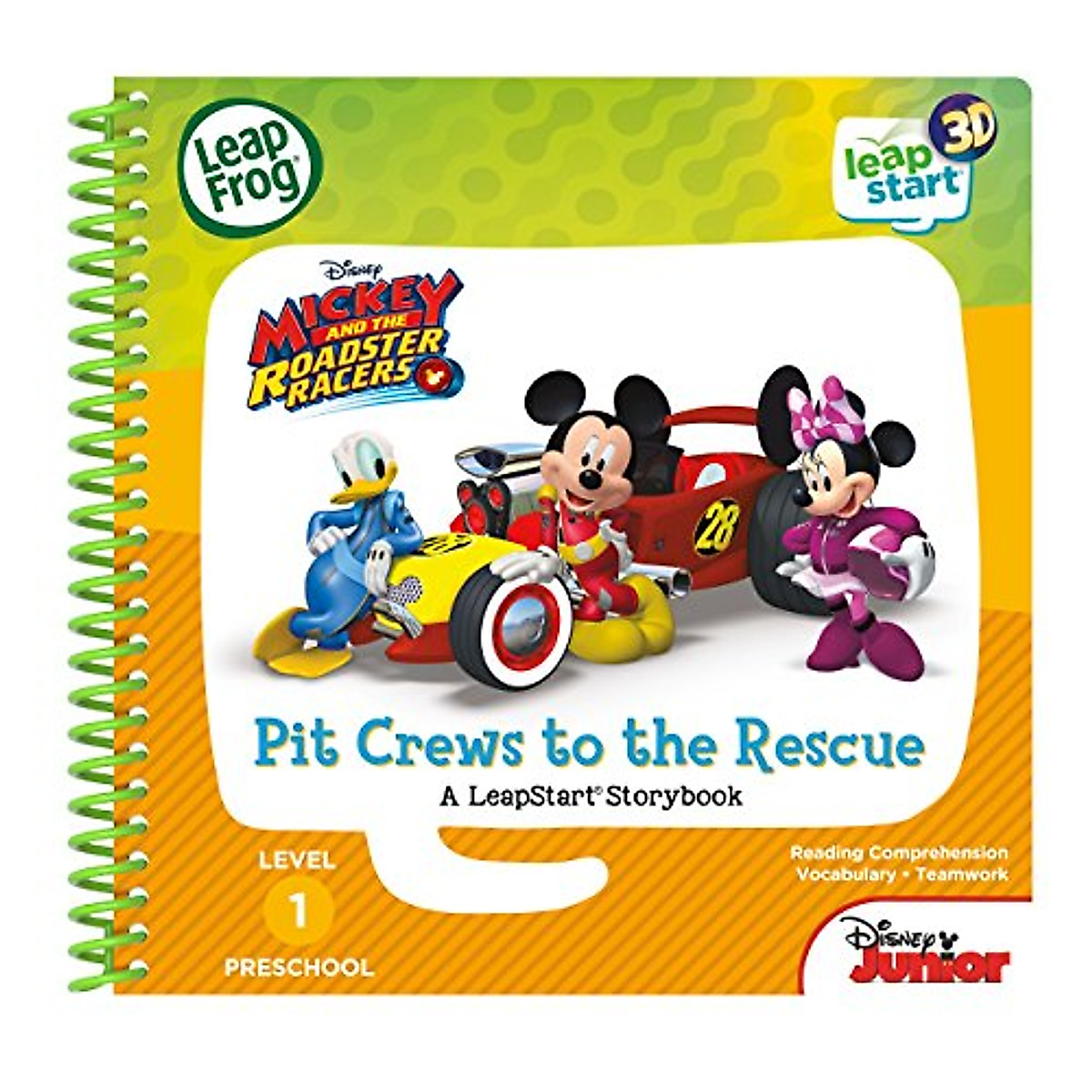 LeapFrog Leapstart Nursery: Mickey and The Roadster Racers Pit Crews to The Rescue Story Book (3D Enhanced)
