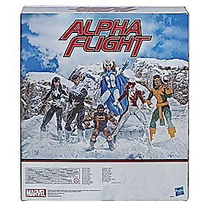 Marvel Classic Hasbro Legends Series Toys 6" Collectible Action 6 Pack Alpha Flight 6 Pack, 6 Figures with Premium Design, for Kids Ages 4 & Up (Amazon Exclusive)
