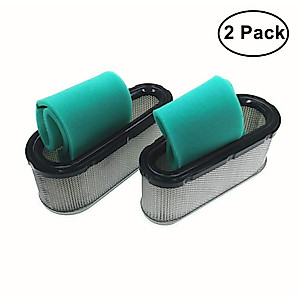 MOWFILL 2 Pack 496894 493909 Air Filter Replace for BS 496894S with 272403S 272403 Pre Filter Fits Craftsman John Deere 12.5-17HP 5053K Lawn Mower Air Cleaner Element