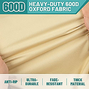 Rectangular Patio Table Cover for Extra Large Table, Waterproof Outdoor Lawn Patio Furniture Covers for Outdoor Rectangle Table and Chairs, Anti-UV, Rip/Dirt/Snow Resistant, 84"W x 44"D x 23"H