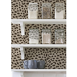 NuWallpaper Tan Spotted Peel & Stick Wallpaper