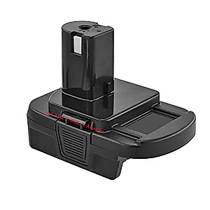 Battery Adapter for Ryobi 18V Cordless Tools Uses DeWalt 20V MAX XR Li-Ion Batteries, with 5V 2.1A MAX USB Charge Port-US Stock