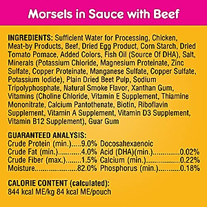 PEDIGREE PUPPY Soft Wet Dog Food 8-Count Variety Pack, 3.5 oz Pouches