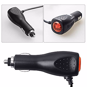 YeeBeny Straight Power Cord 12V/24V Input Compatible with for Cobra Radar Detectors Cobra RAD 450, 8-Band, ESD-6100, ESD-7000, XRS-9300, PRO-9780 and All Recent Models