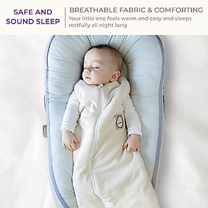 LALAME Organic Cotton Wearable Baby Blanket 1 TOG Sleep Sack |Swaddle Sleeping Bag - Machine Washable | Age 2 to 36 Months