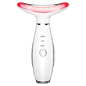 3-in-1 Beauty Massager for Face and Neck, Based on Triple Action LED, Thermal, and Vibration Technologies for Skin Care,Improve,Firm,Tightening and Smooth