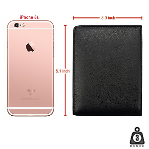 ALLmuis Amazing Men and Women Slim Leather wonder Wow Wallet - Credit Card Protector - RFID Blocking Case