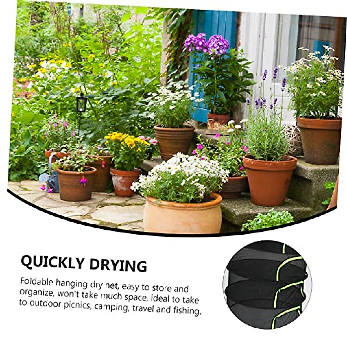 Zerodeko 3pcs Folding Drying net Plants Outdoor Vegetable Plants Outdoor Clothes Drying Rack Collapsible Drying Rack mesh Drying Rack Collapsible Clothes Drying Rack Drying Net Tool